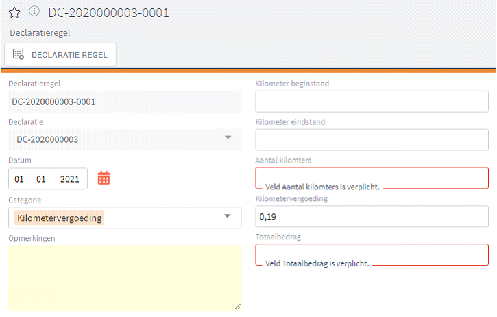 13.2.6.2.1. Declaratieregel invullen
